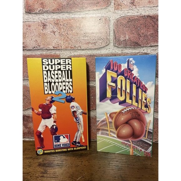 Media | Sports Vhs Lot Football Baseball 9s Nfl Mlb Super Duper ...
